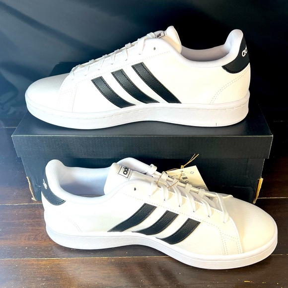 adidas | Shoes | Adidas Womens Grand Court F36483 White Lace Up ...